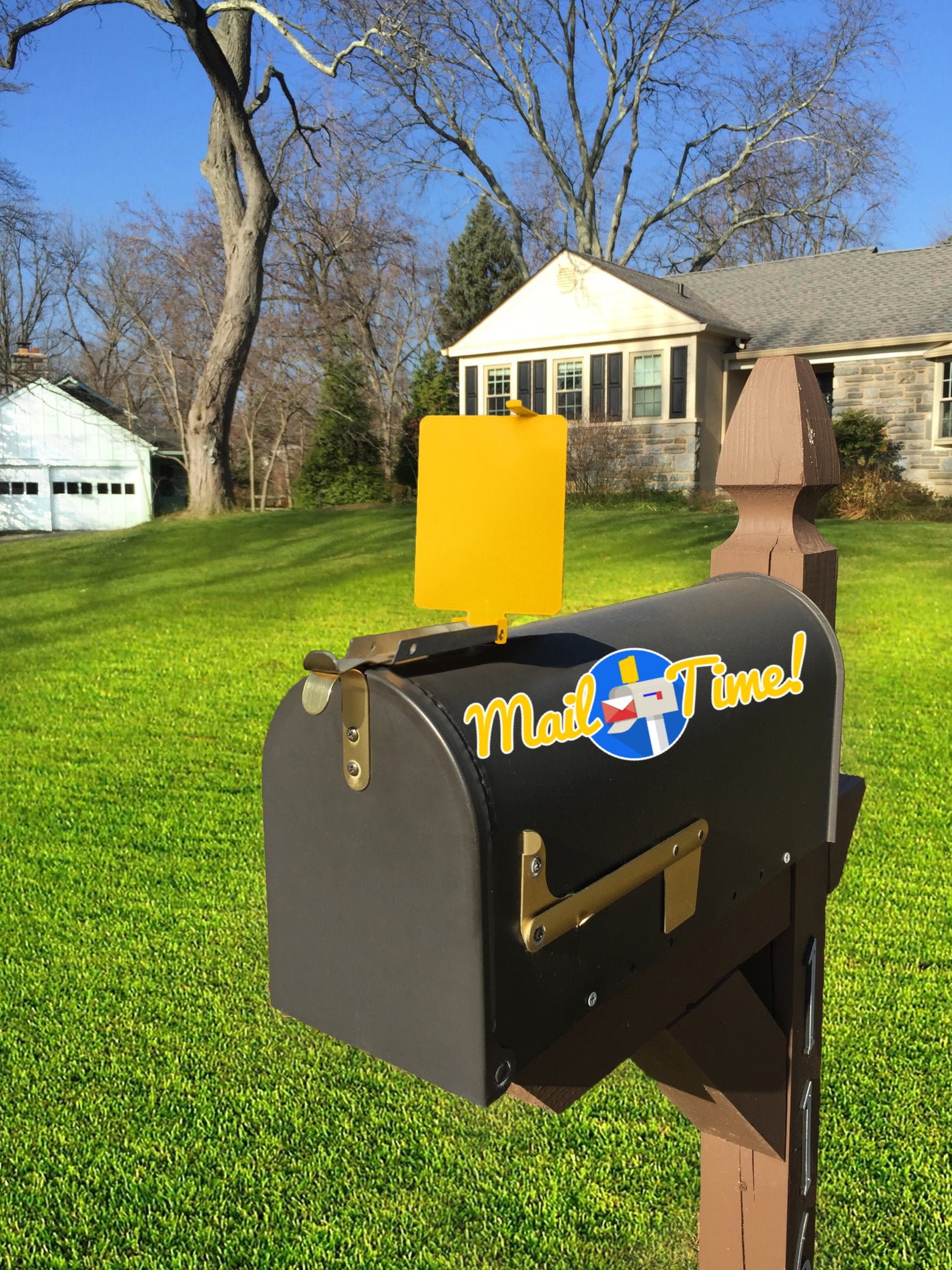 Yellow Mailbox Alert Flag – Simple Mechanical Solution | Mail Time!